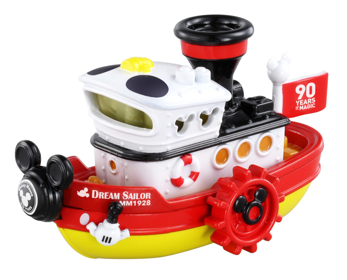 ミッキーモチーフの汽車や船も登場！タカラトミー ディズニーモータース「ミッキーマウス90th アニバーサリーエディション」トミカ